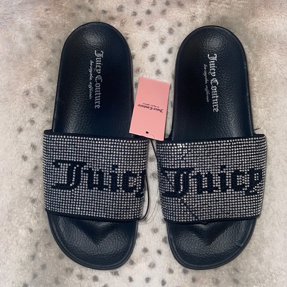 Juicy Couture | Shoes | Nwt Juicy Couture Rhinestone Pool Slides | Poshmark
